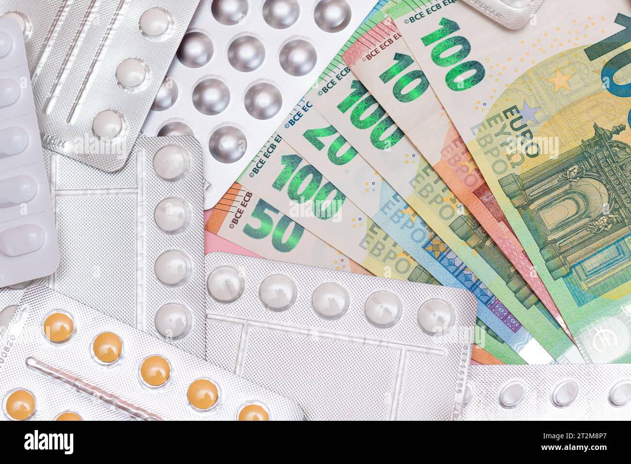 Expensive Medicine and Inflation Concept: Pills and Capsules on the ...