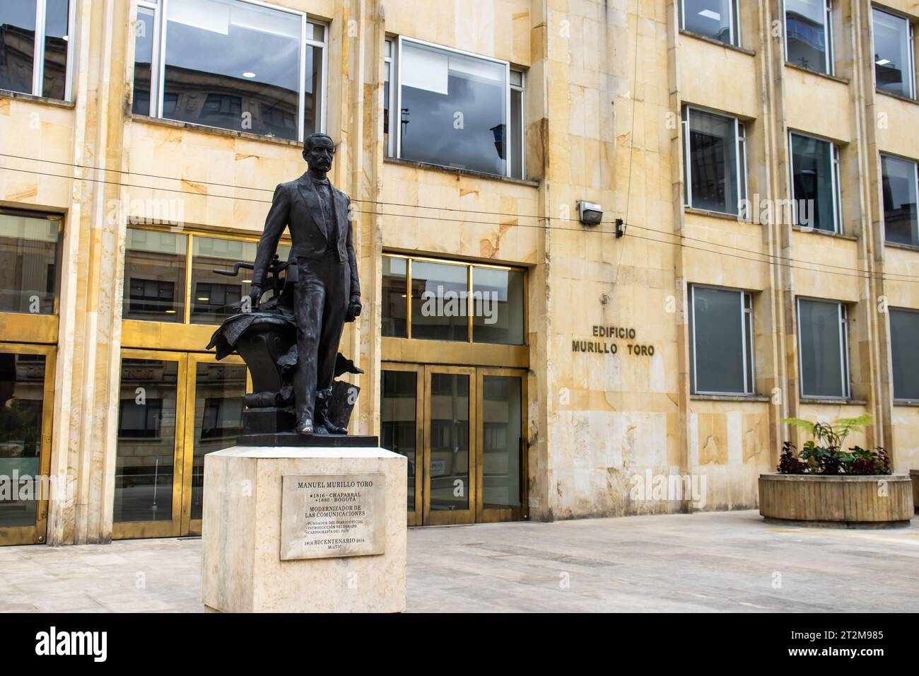 Bogota, Colombia - 19 October 2023. Monument to the former Colombian ...