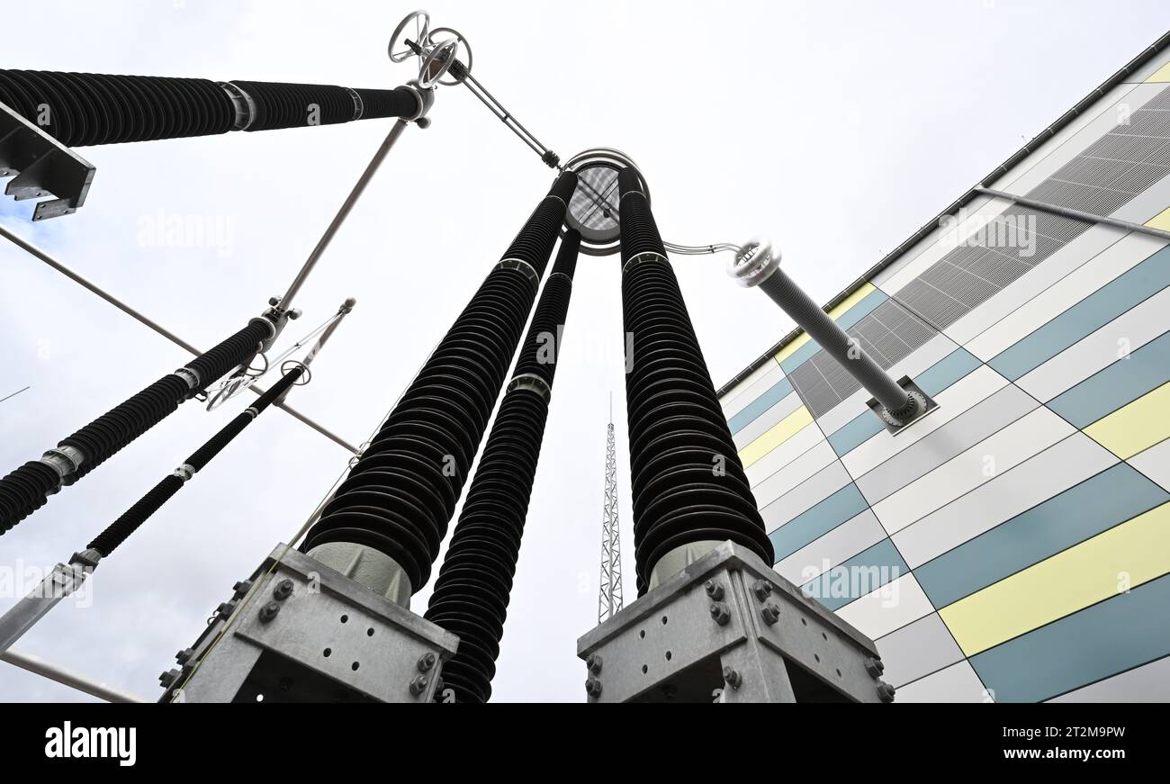 Philippsburg, Germany. 20th Oct, 2023. View of the construction site ...