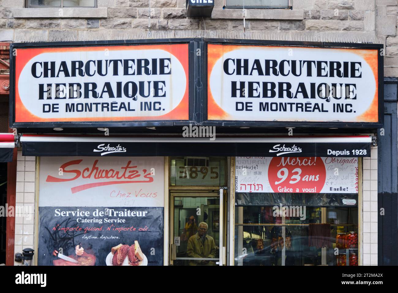 Schwartz's deli a Montreal institution serving traditional Smoked meat ...