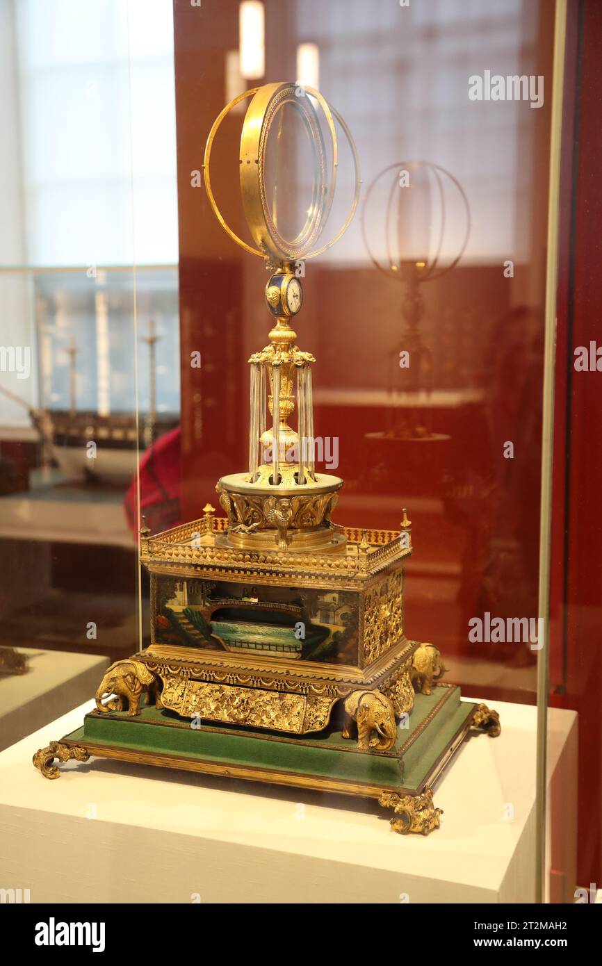 18th Century English musical automaton table clock at the British ...