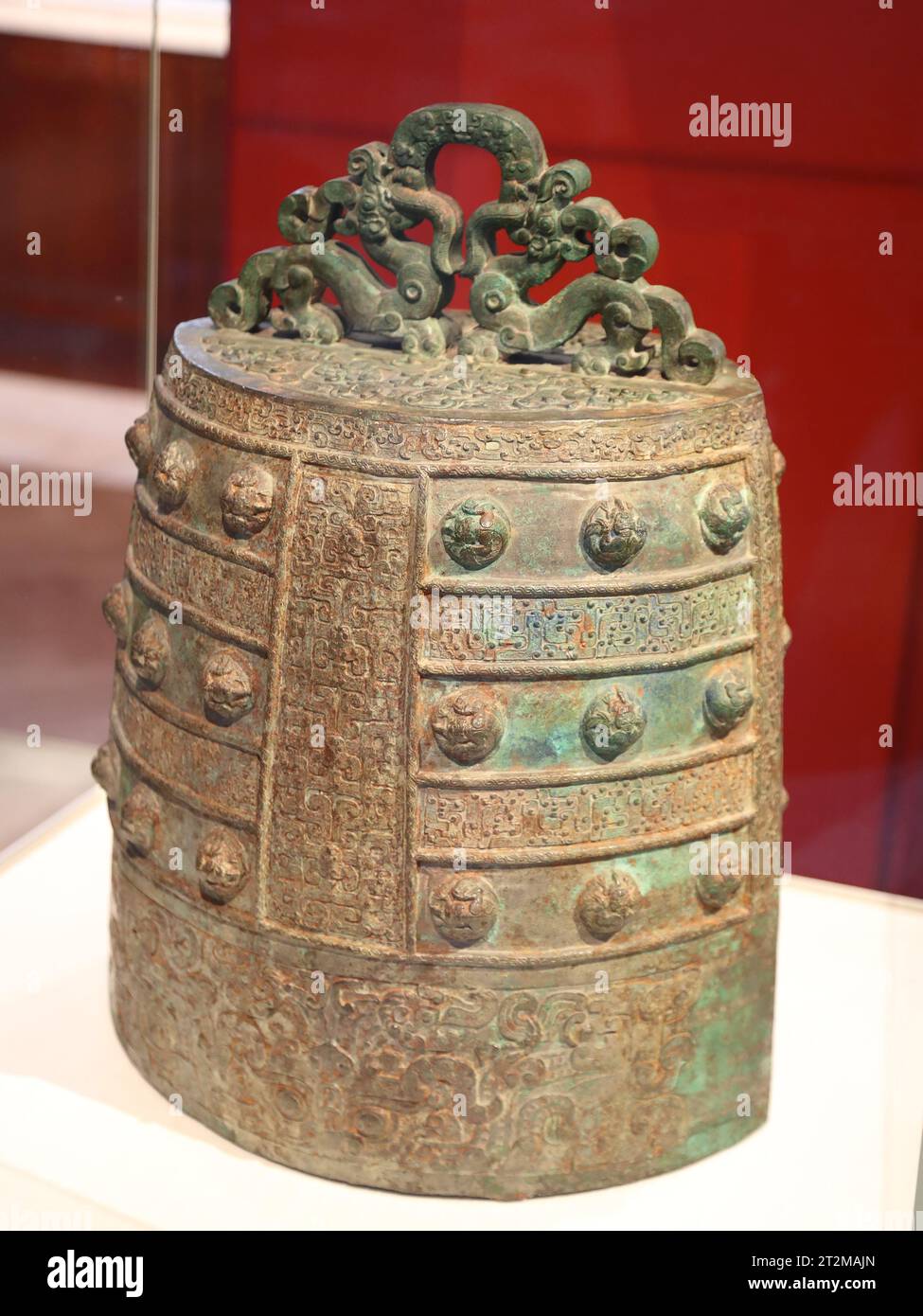 Chinese bronze bo bell at the British Museum, London, UK Stock Photo ...