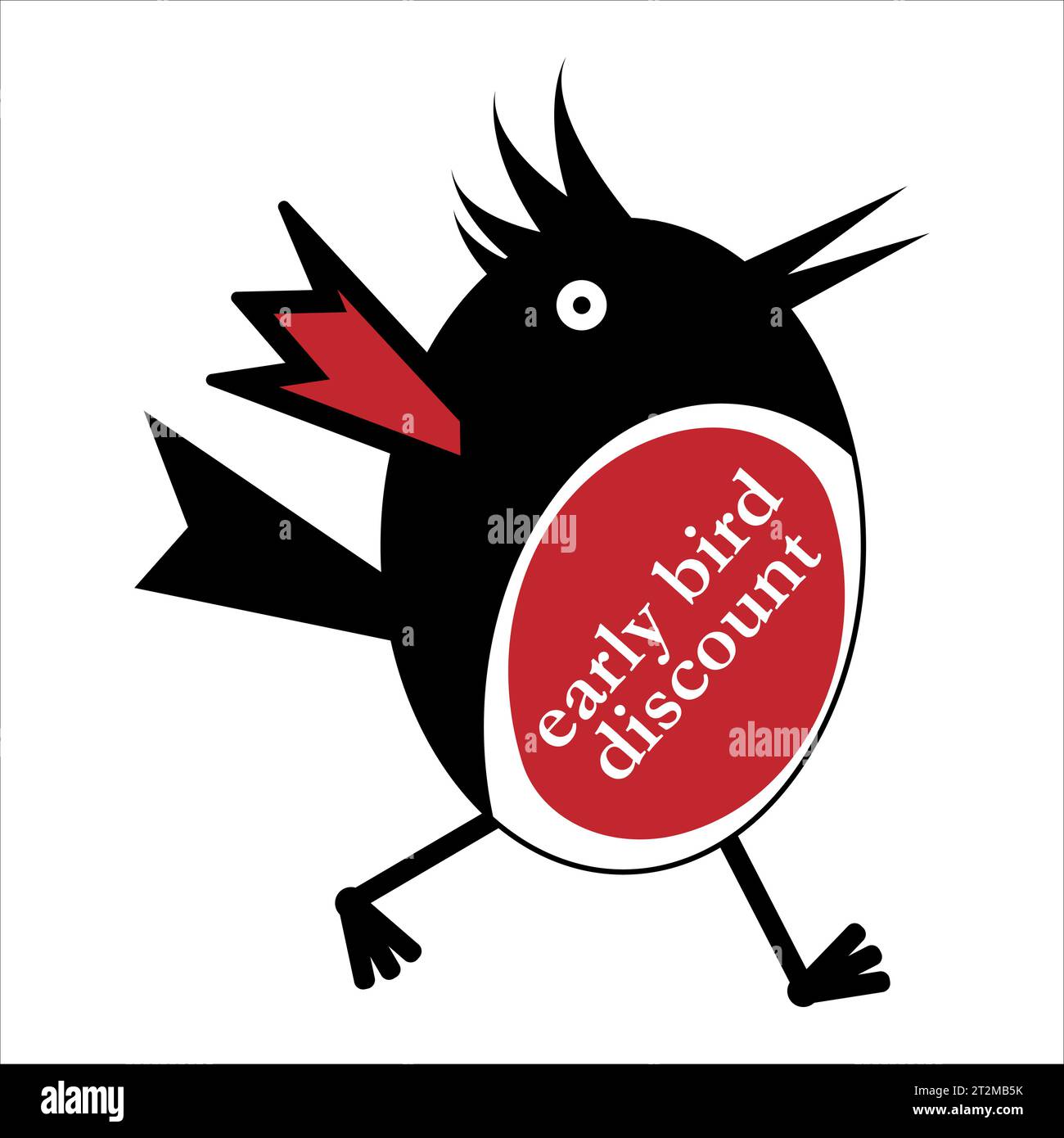 Cartoon cute bird. A cheerful bird sings and chirps Stock Vector Image ...