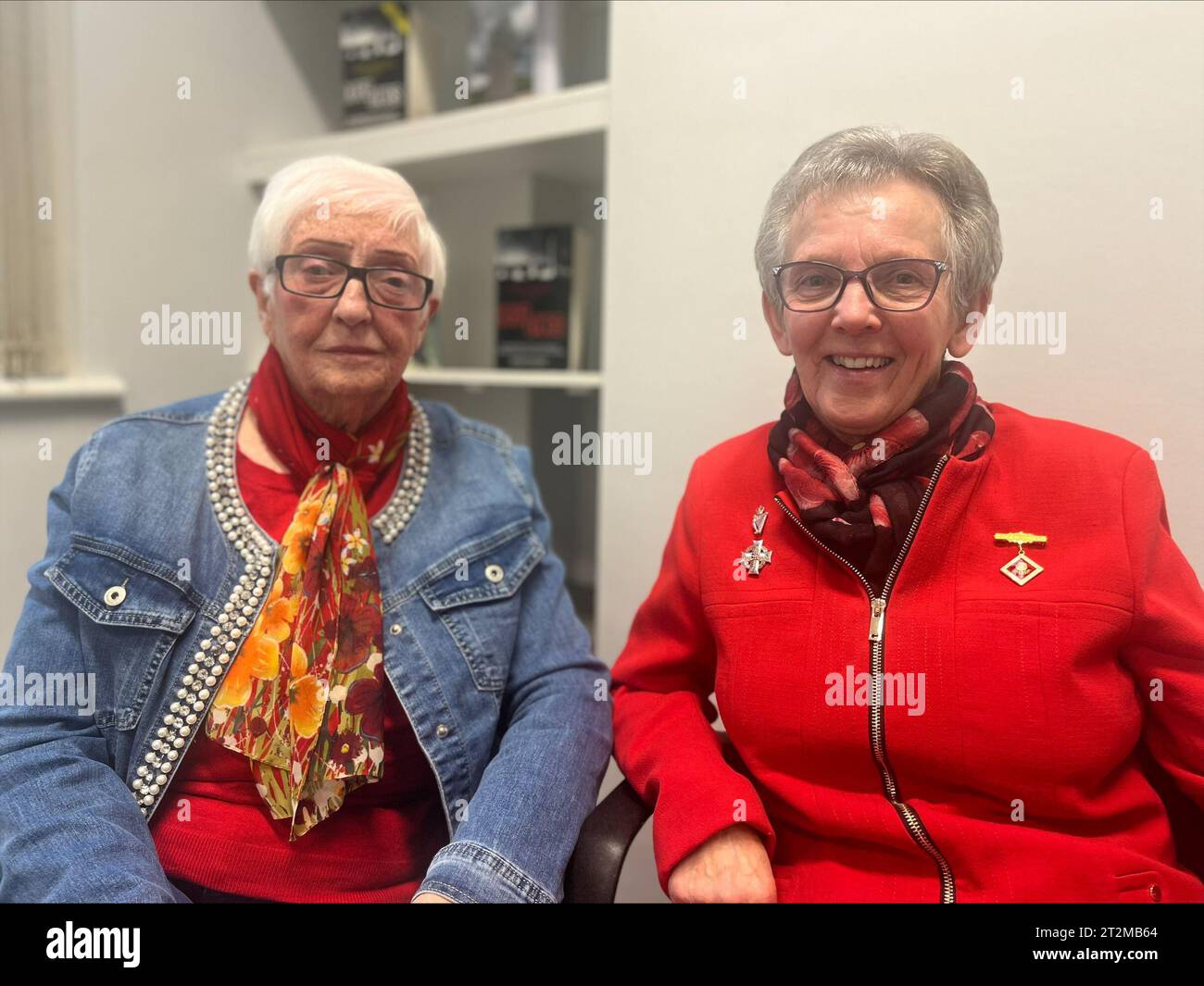 Margaret Ervine (right) pictured with Rosemary Fee, who was one of the ...