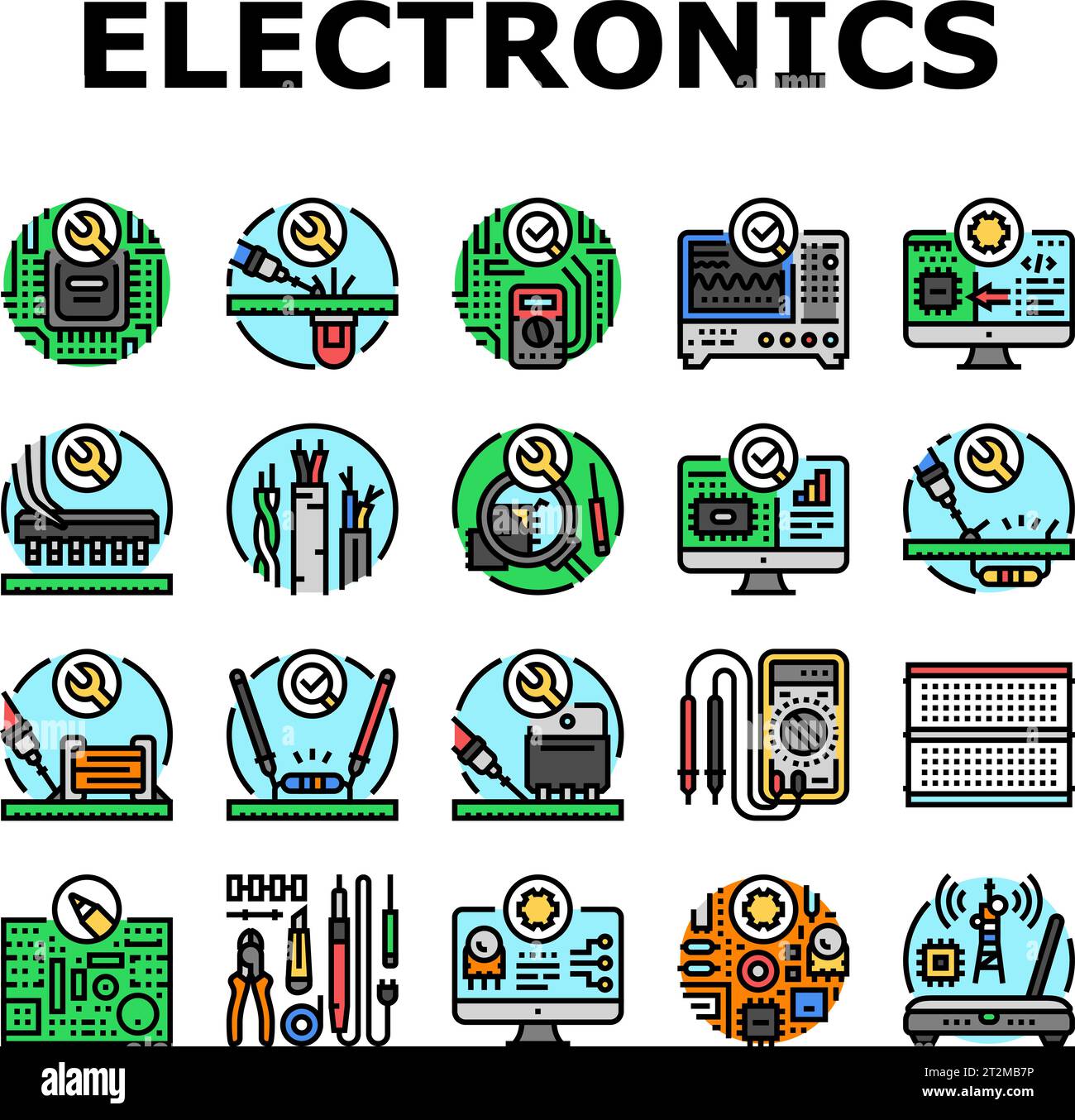 Electronic test center Stock Vector Images - Alamy