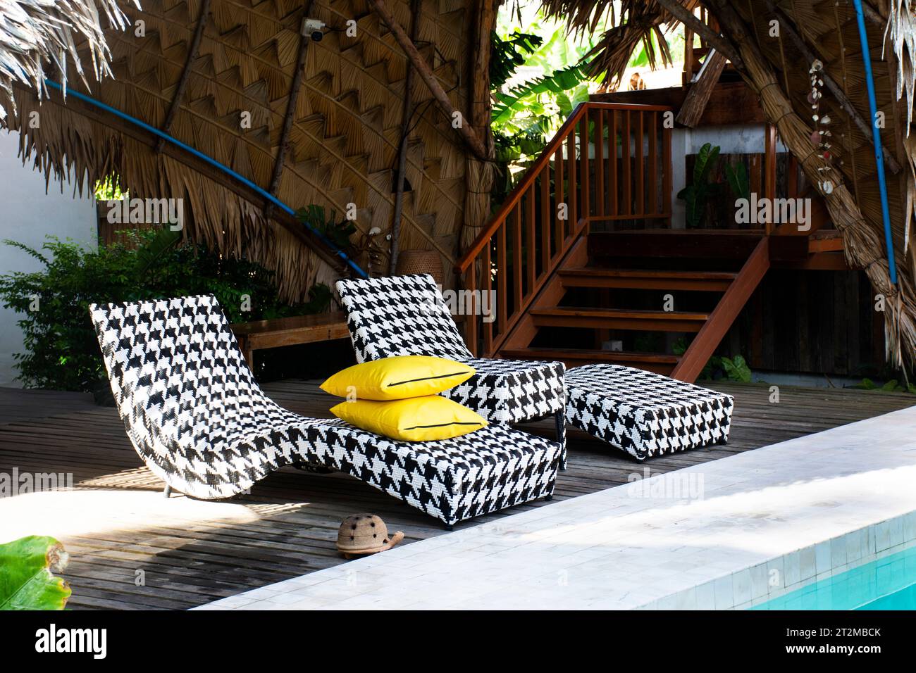 Rattan lounger hi-res stock photography and images - Alamy