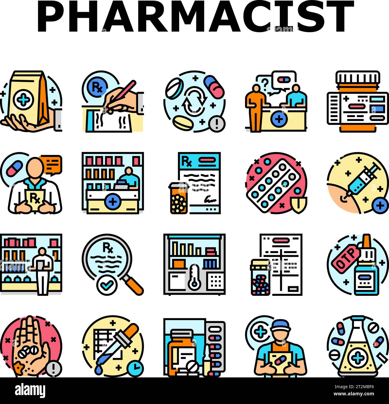 Pharmacist man holding tablet pills Cut Out Stock Images & Pictures - Alamy