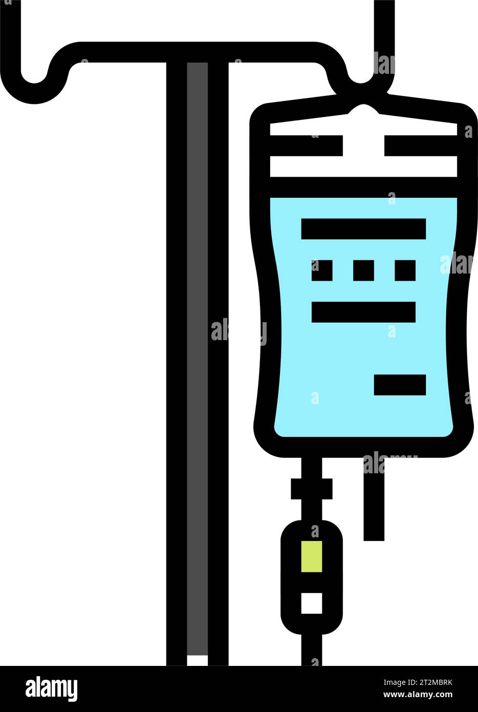 intravenous iv drip color icon vector illustration Stock Vector Image ...