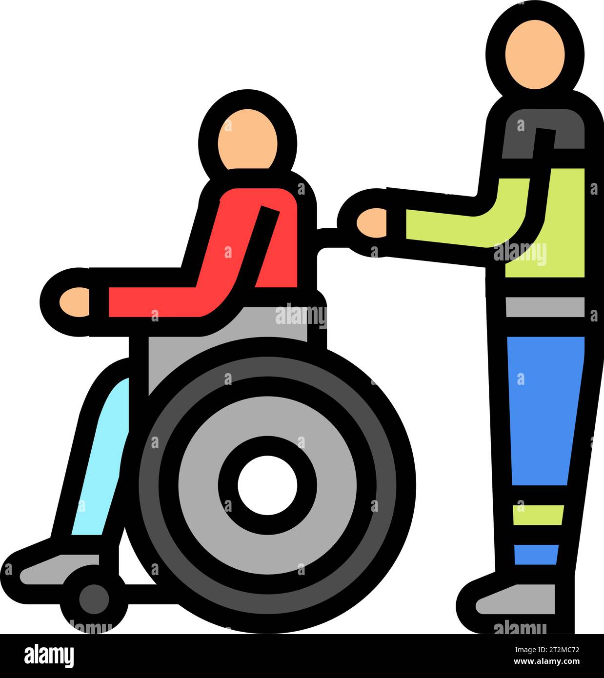 patient transfer ambulance color icon vector illustration Stock Vector ...