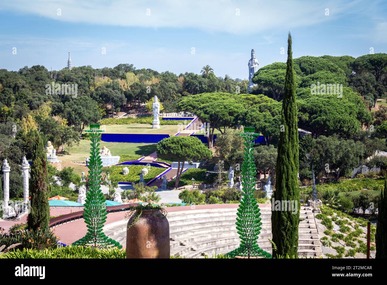 buddha statues in the famous Bacalhoa Buddha Eden Garden in Portugal ...