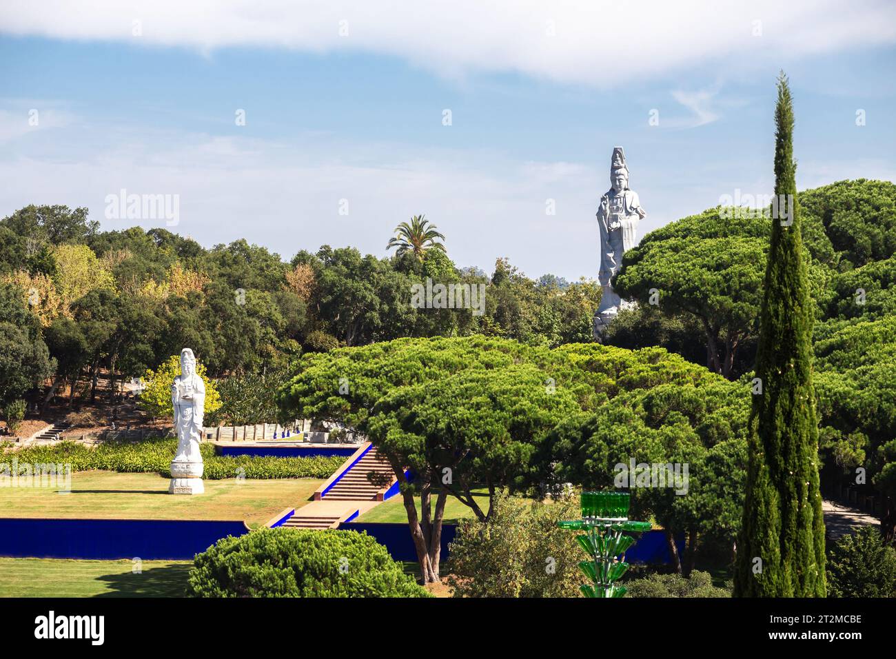buddha statues in the famous Bacalhoa Buddha Eden Garden in Portugal ...