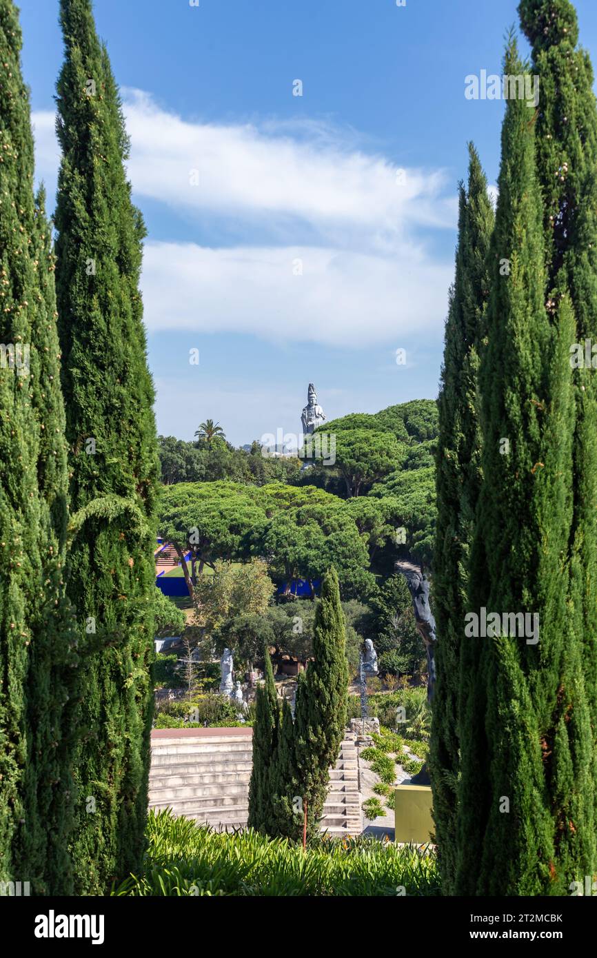 buddha statues in the famous Bacalhoa Buddha Eden Garden in Portugal ...