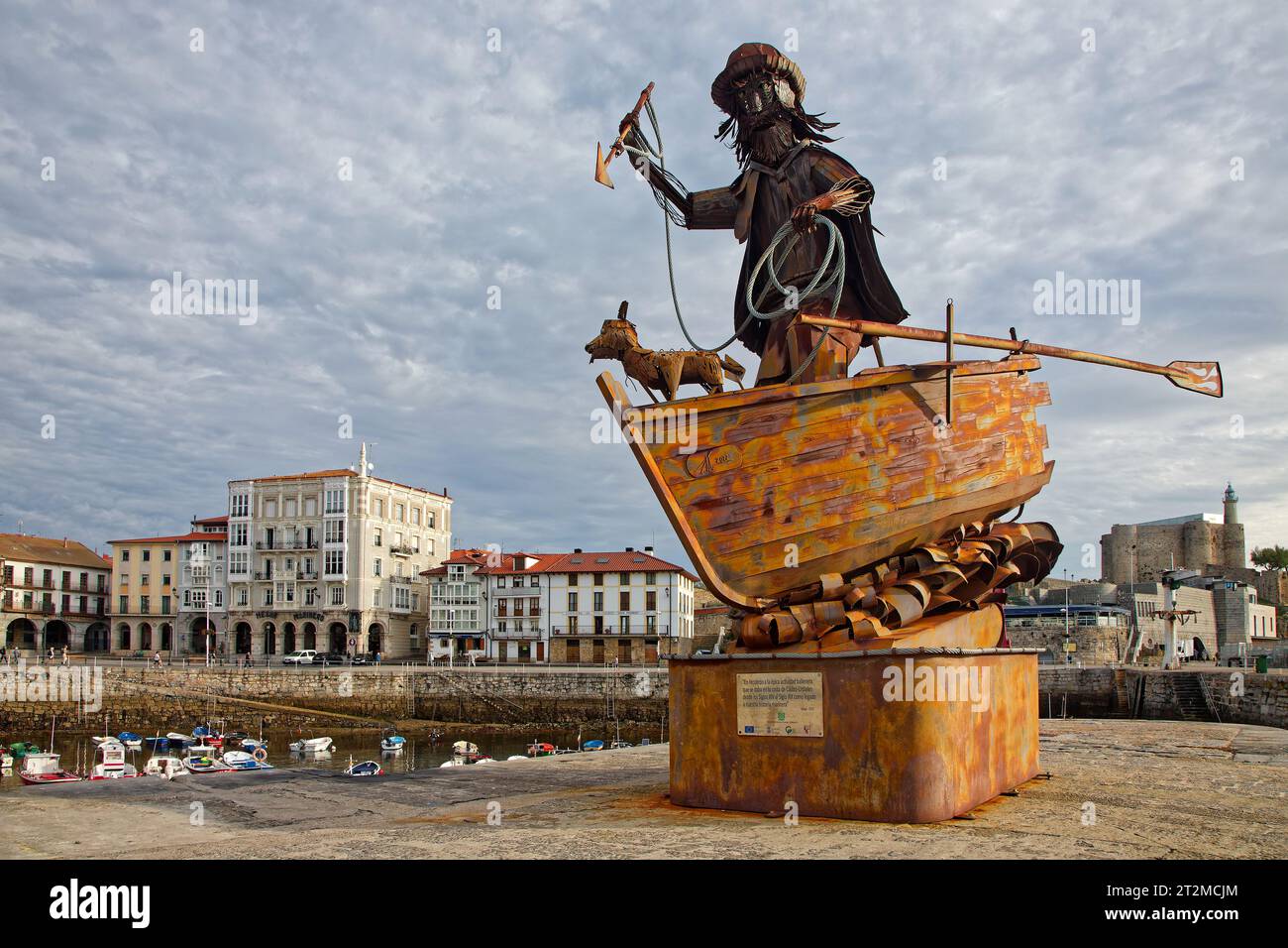 CASTRO URDIALES, SPAIN, September 27, 2023 : Sculpture showing ...