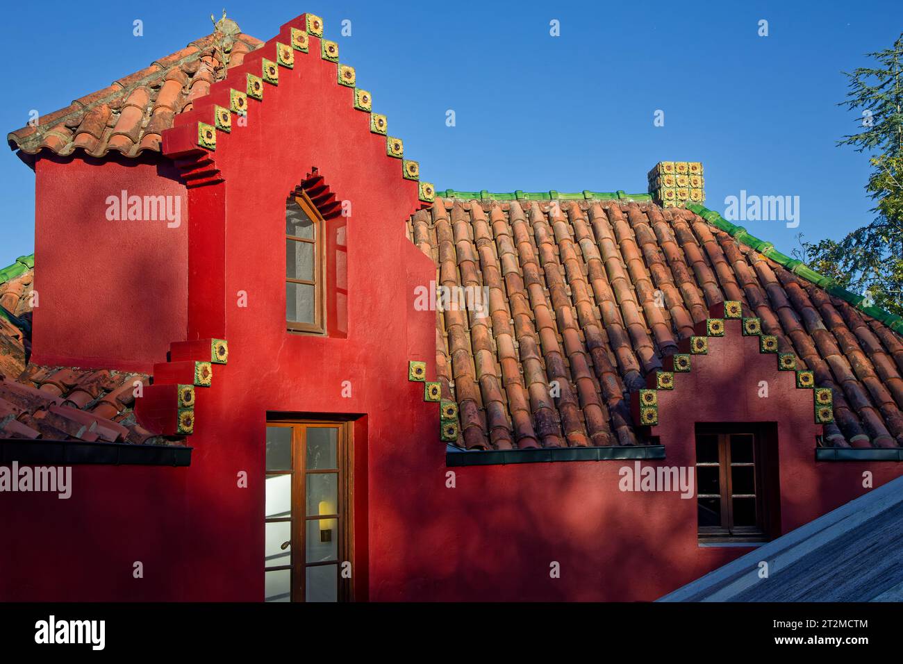 COMILLAS, SPAIN, September 28, 2023 : El Capricho, a villa designed by ...
