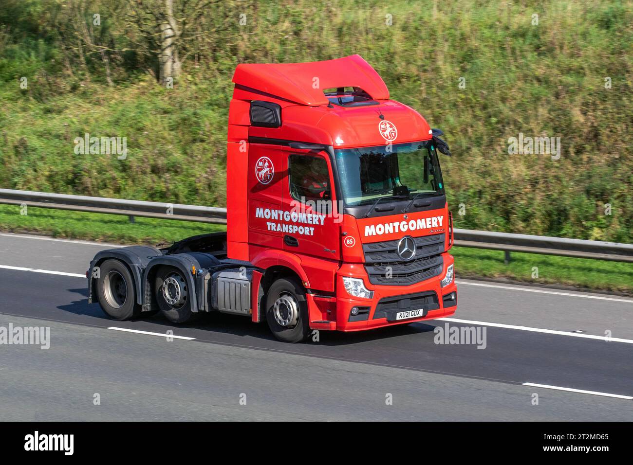 Red Montgomery Transport Ltd Haulage delivery trucks, lorry ...