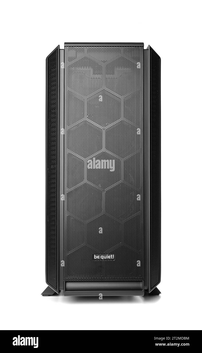 System unit case be quiet silent base 802 on white background Stock ...