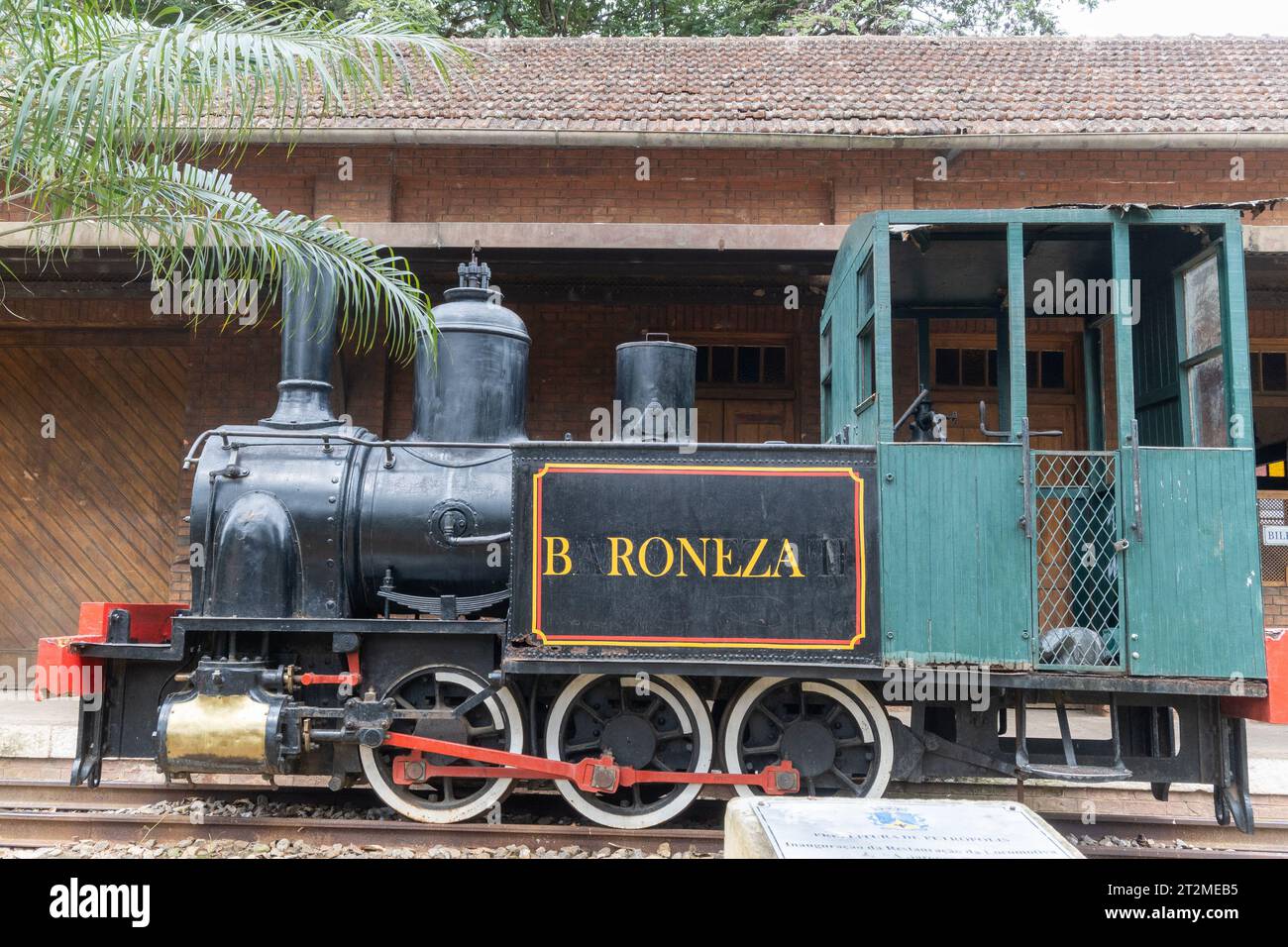 Petropolis, RJ, Brazil. The locomotive, nicknamed Baroneza II, parked ...