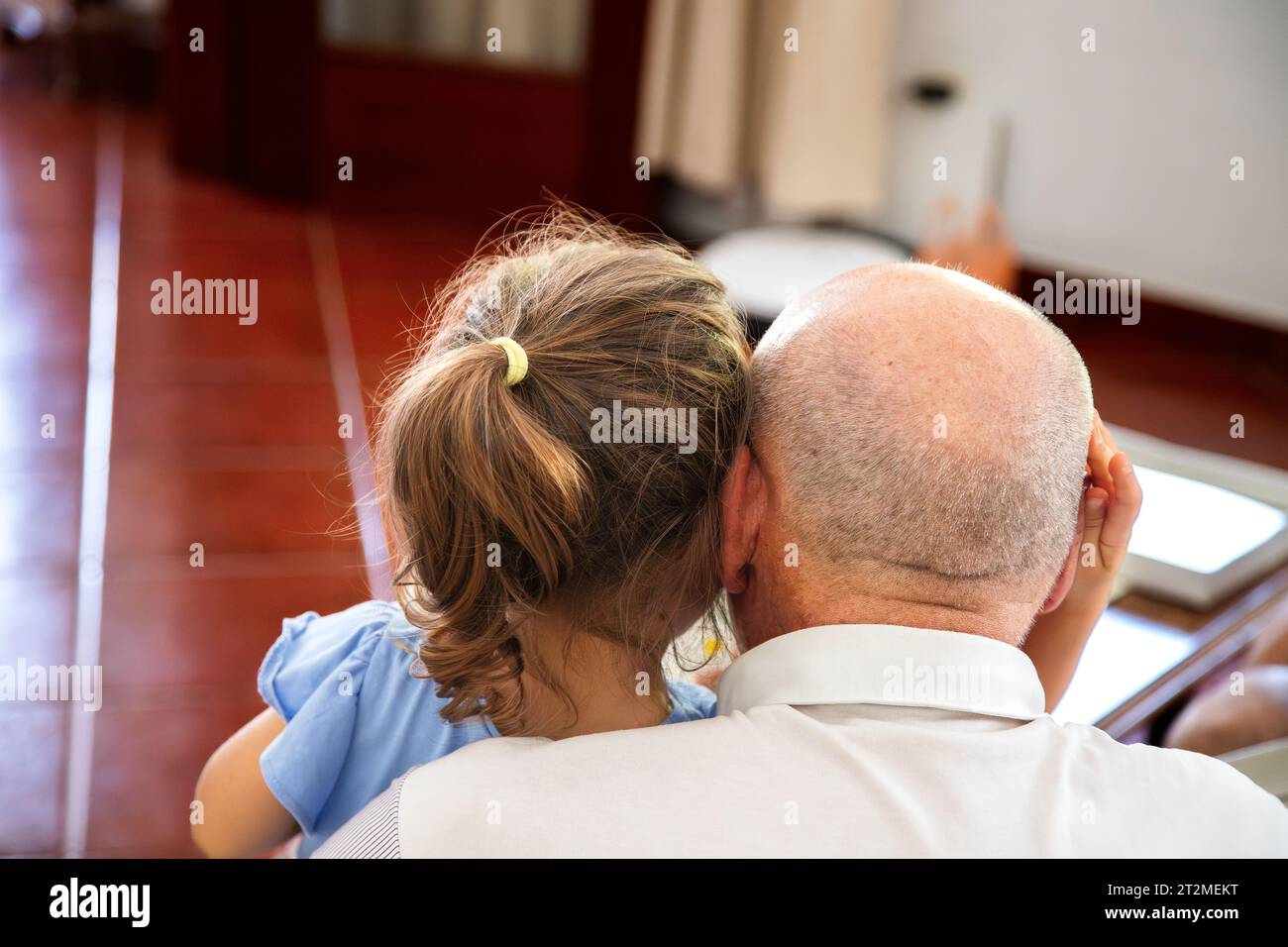 Complicity between grandfather and granddaughter, meeting of ...