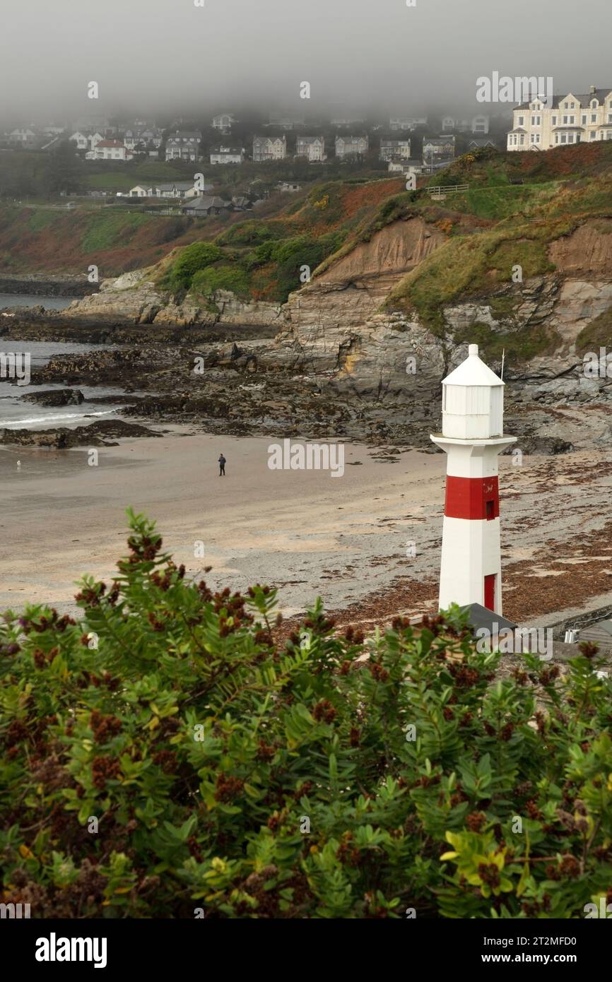 Port Erin beach and lighthouse, Isle of Man Stock Photo - Alamy