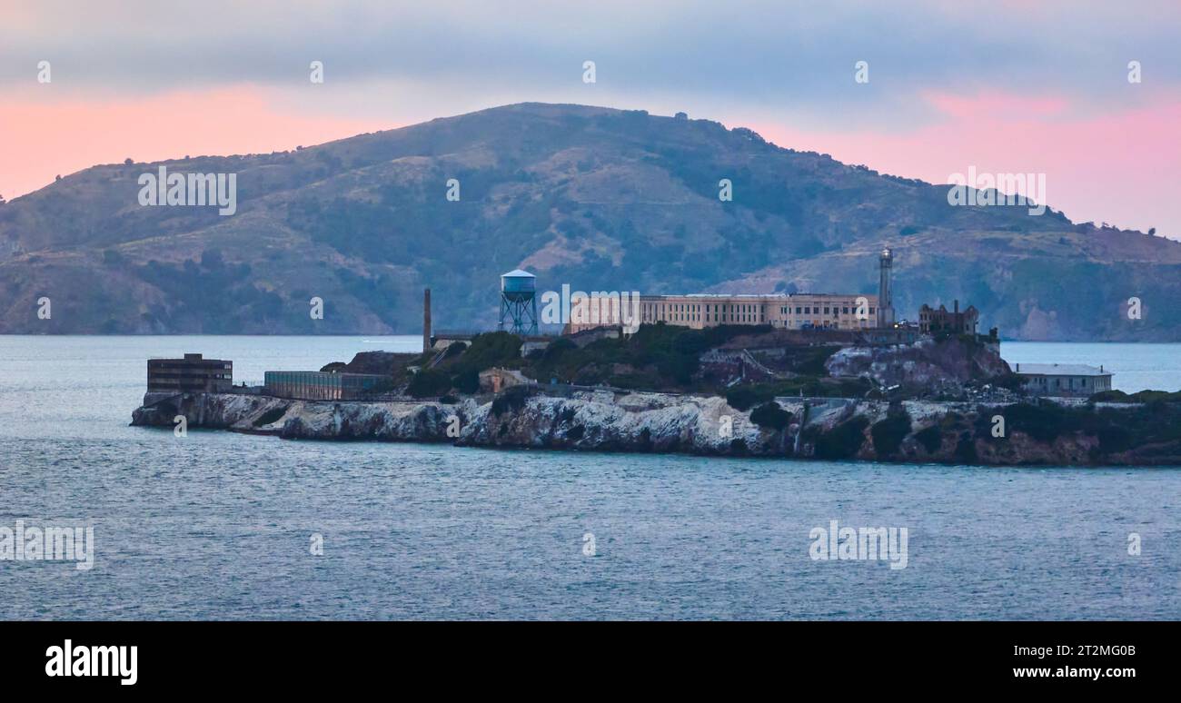 Alcatraz prison drone hi-res stock photography and images - Alamy