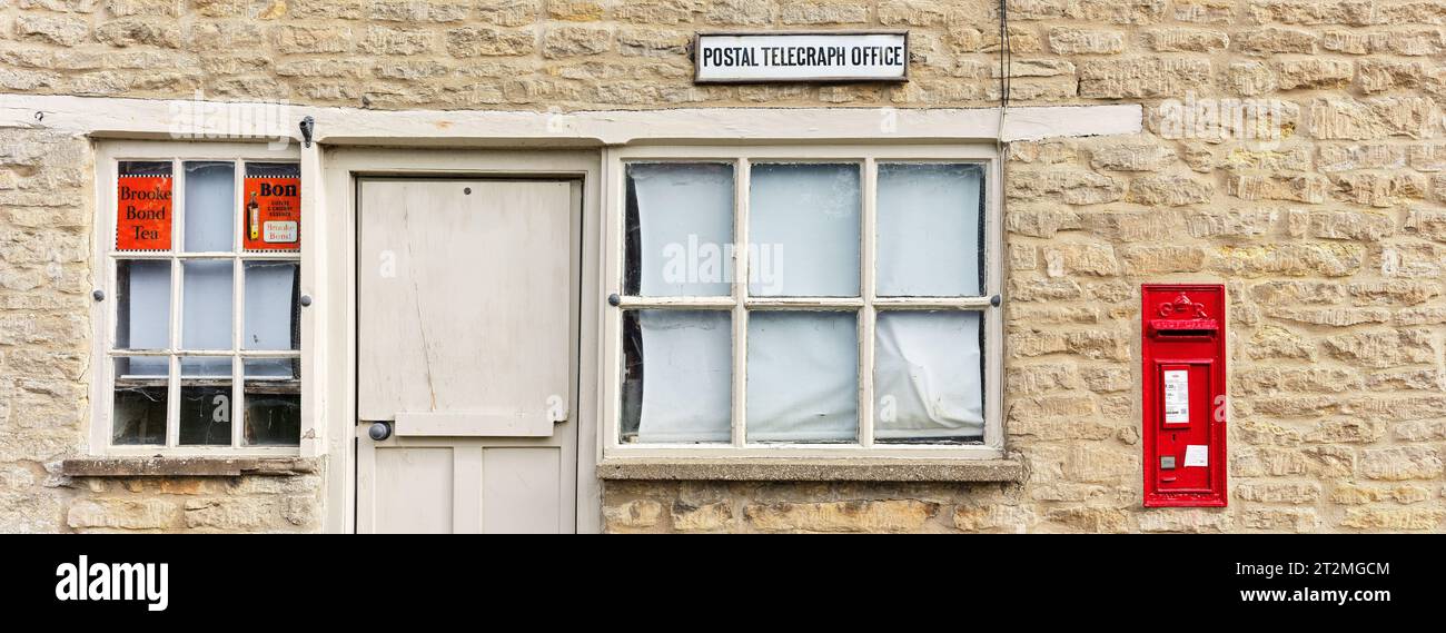 The former Postal Telegraph office in the english village of Wadenhoe ...