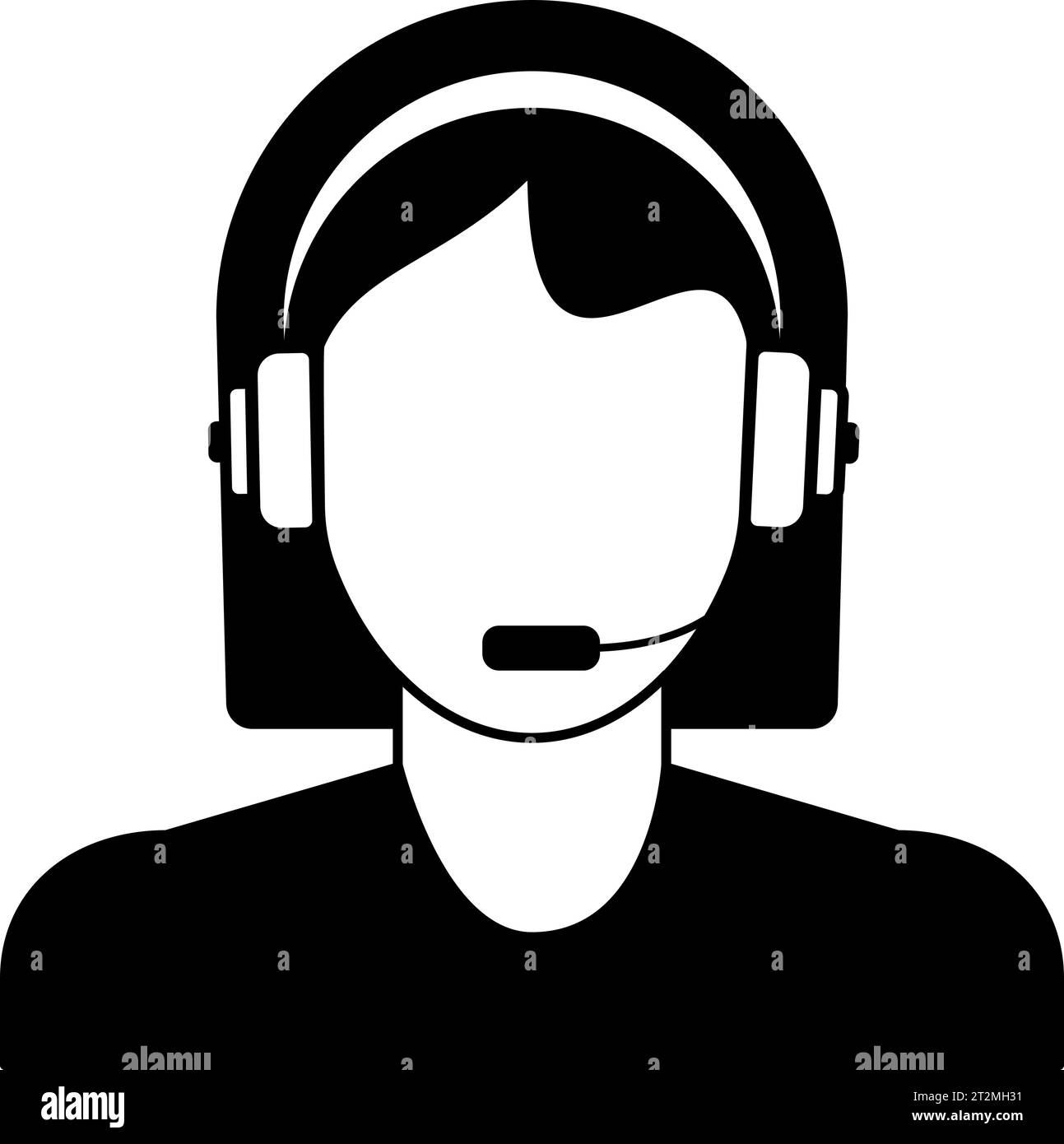 Call center icon. Help, Support and Contact. Vector illustration Stock ...