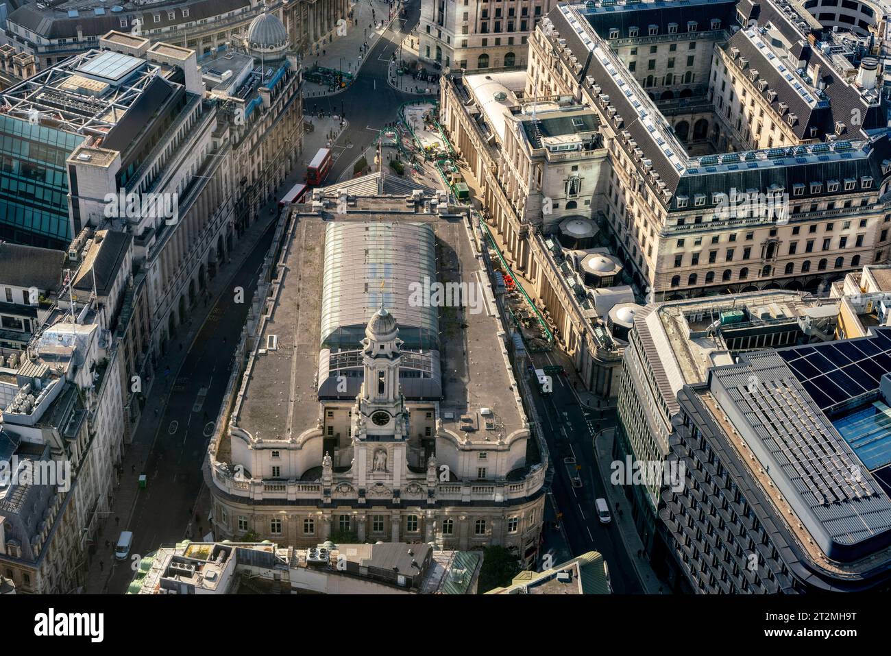 An Aerial View Of The Royal Exchange and Surrounding Buildings From The ...