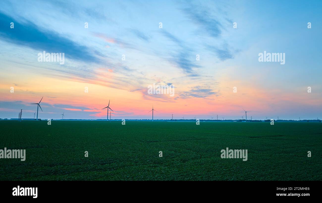 Wind turbines wide shot hi-res stock photography and images - Alamy