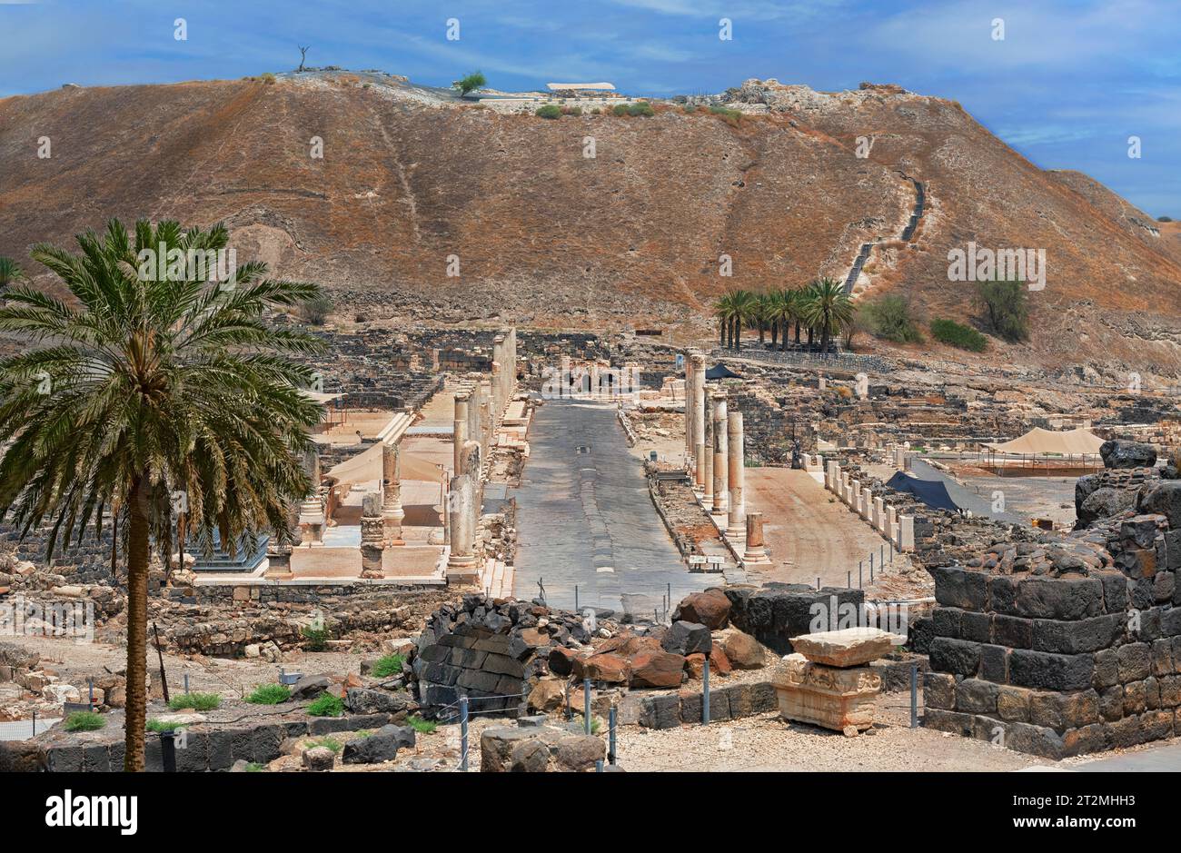 Beit Shean National Park, Israel – 08-13-2023: Beit Shean is one of the ...