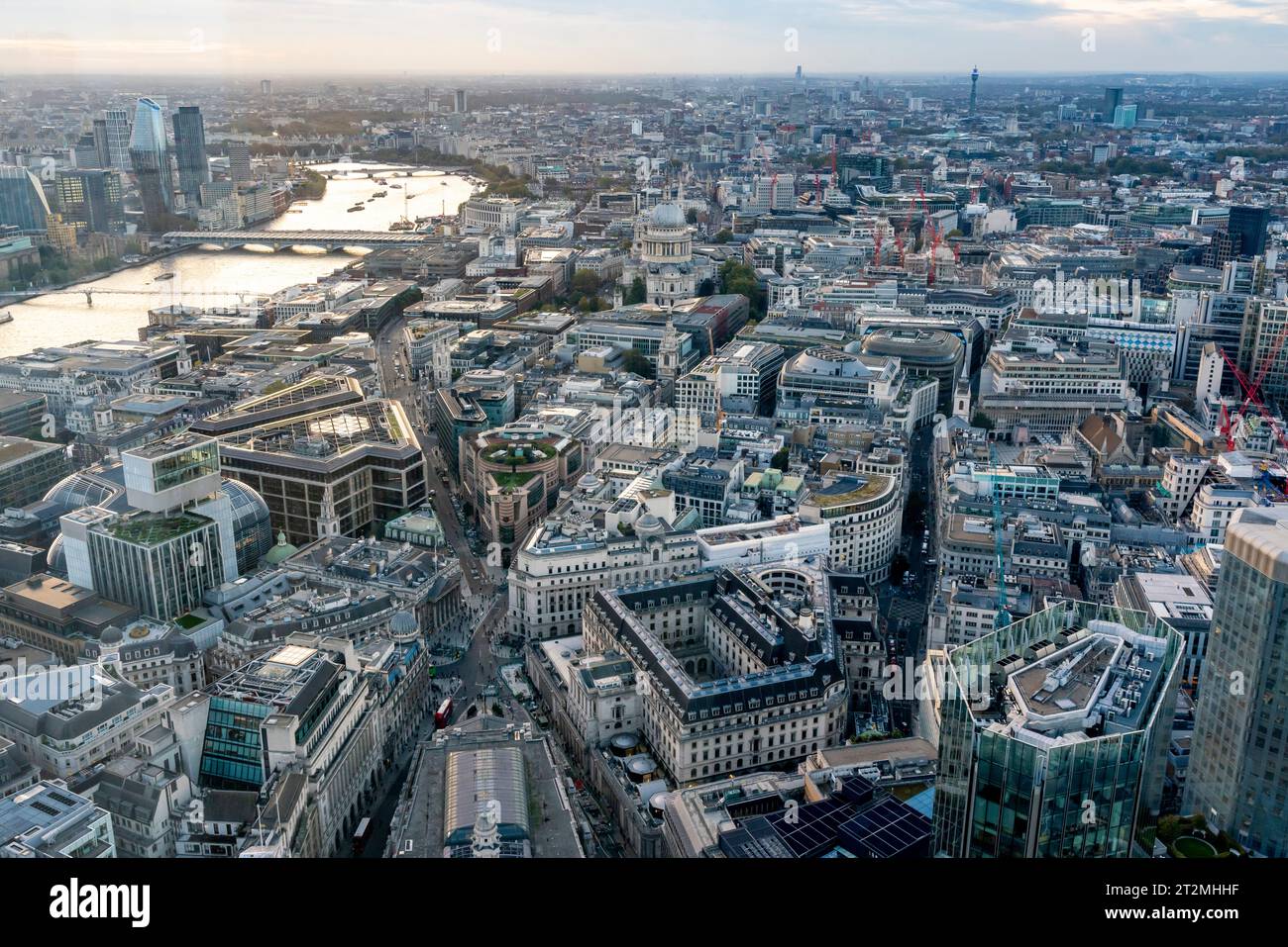 An Aerial View Of The London Skyline Taken From The Lookout Viewing ...
