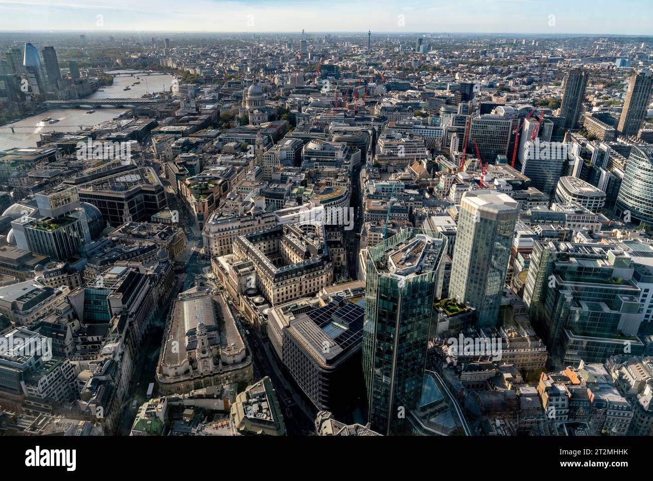 An Aerial View Of The London Skyline Taken From The Lookout Viewing ...
