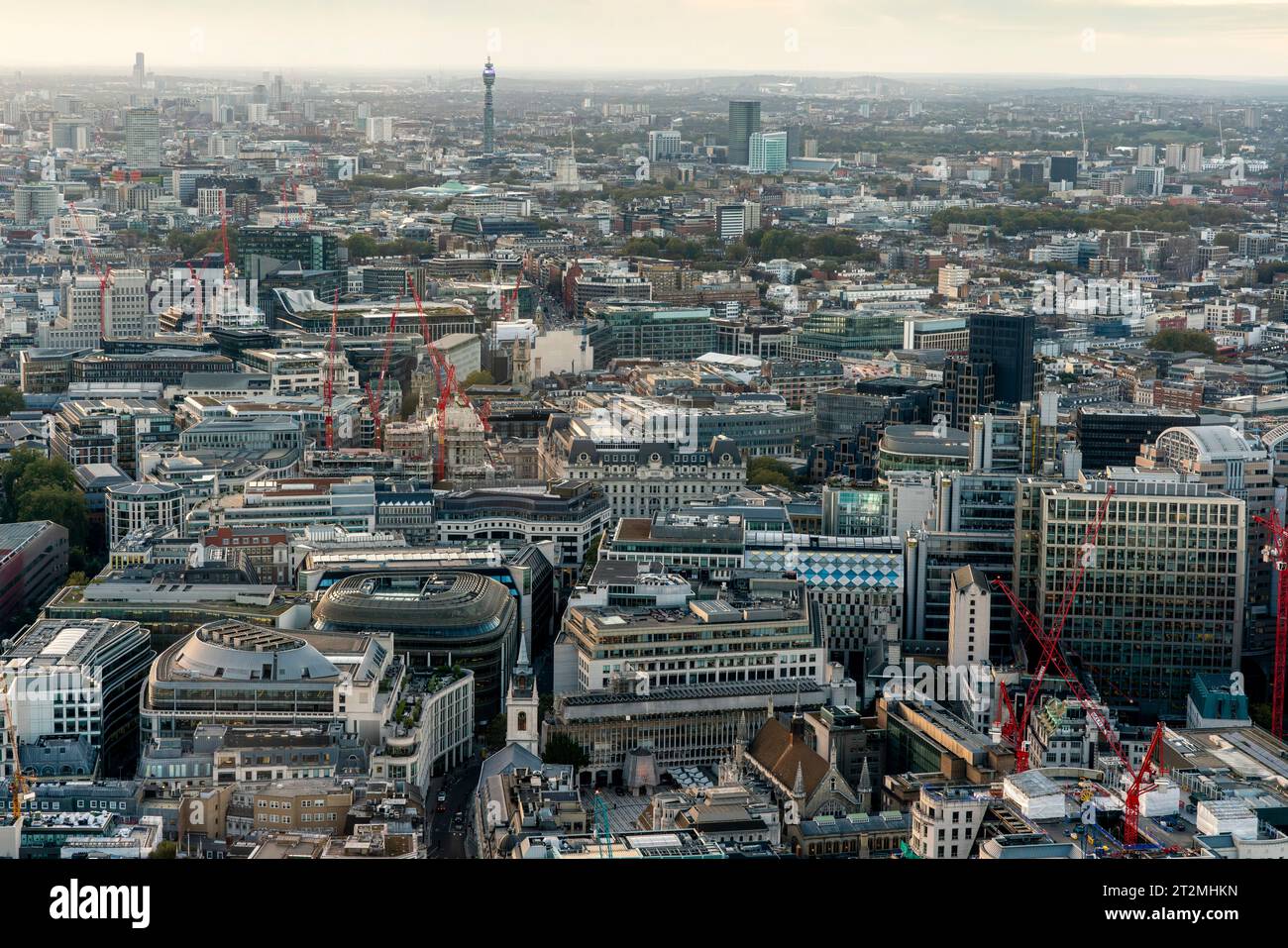 An Aerial View Of The London Skyline Taken From The Lookout Viewing ...