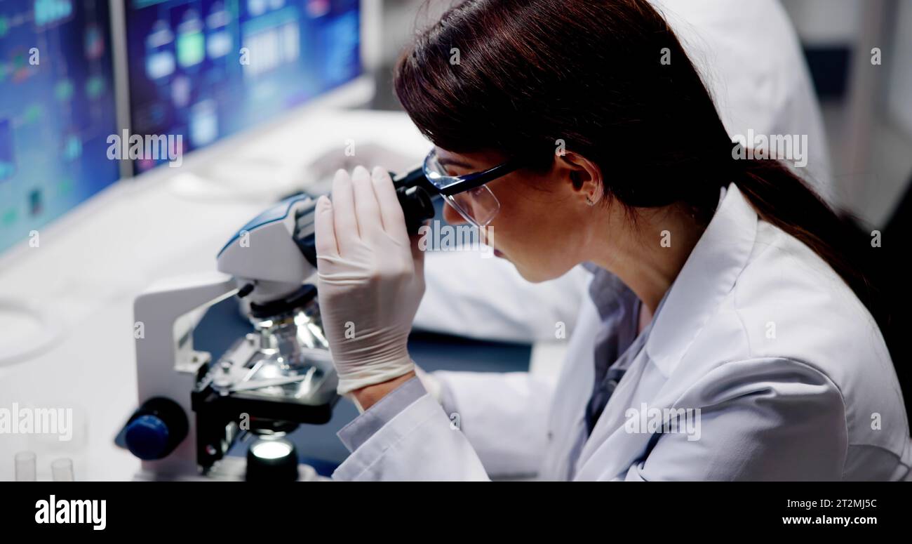 Semiconductor Microscope Research And PCB Circuit Manufacturing At Chip ...