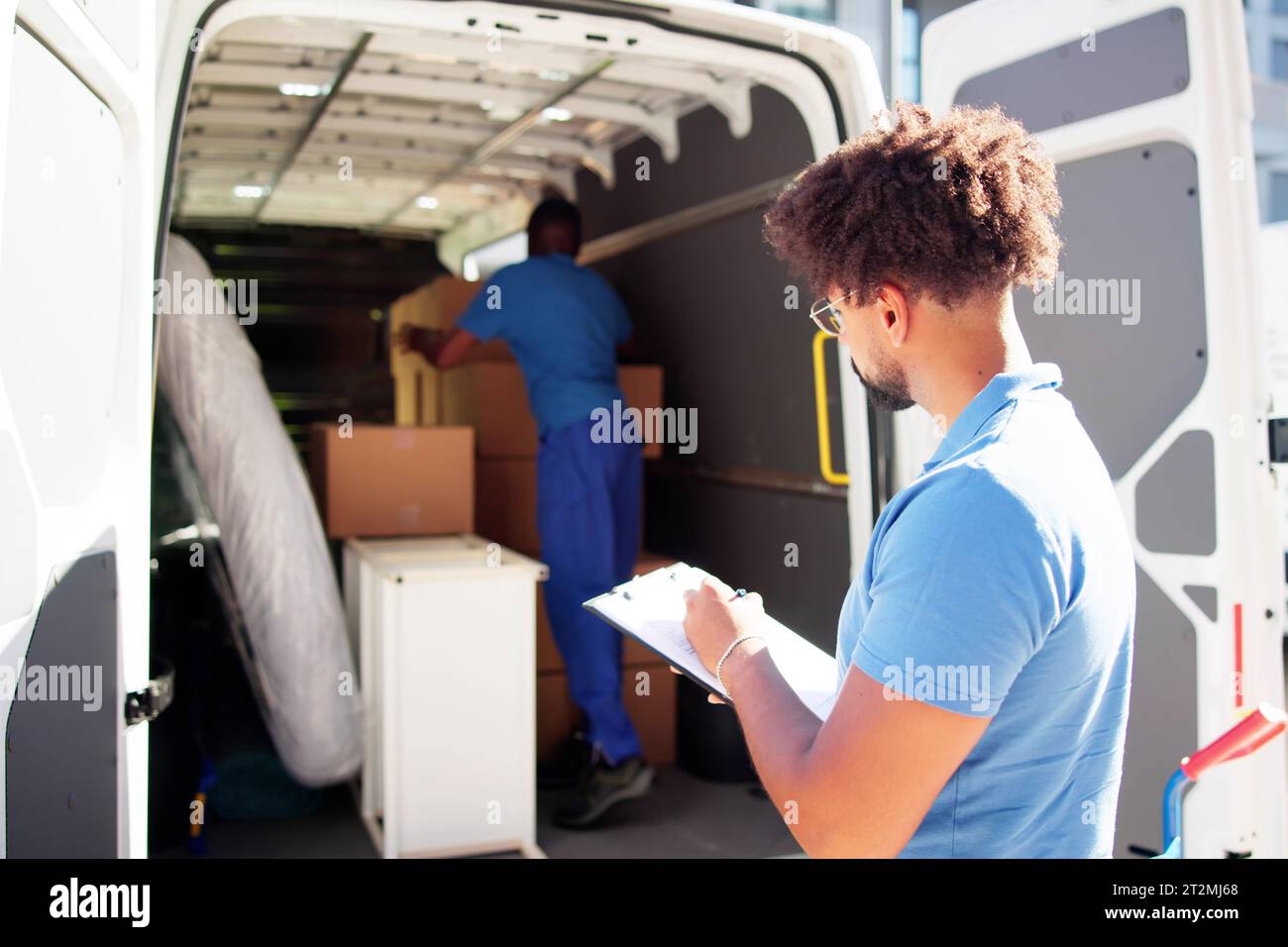 African american man checking boxes hi-res stock photography and images ...