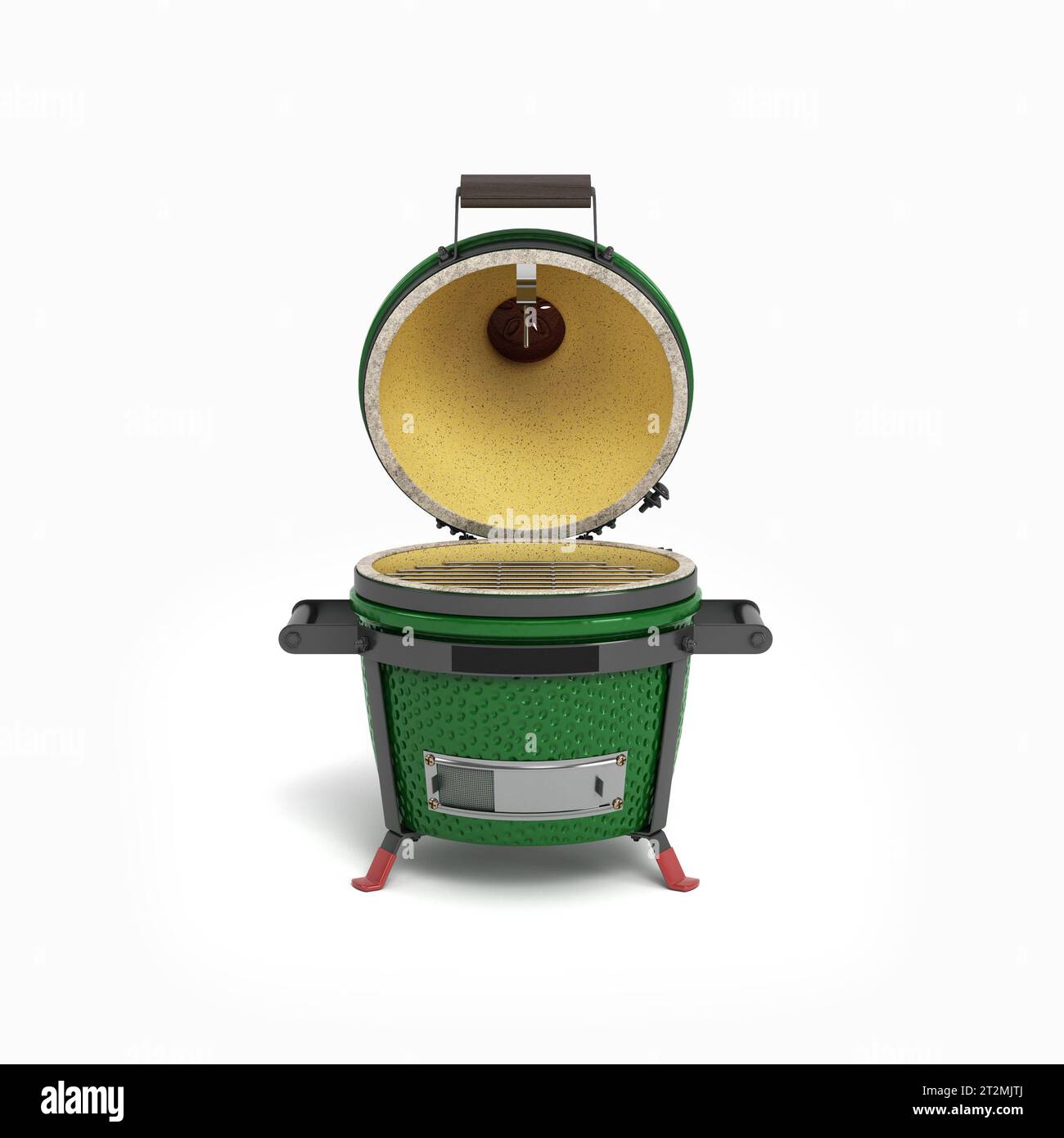 Meat cooking on open fire Cut Out Stock Images & Pictures - Alamy