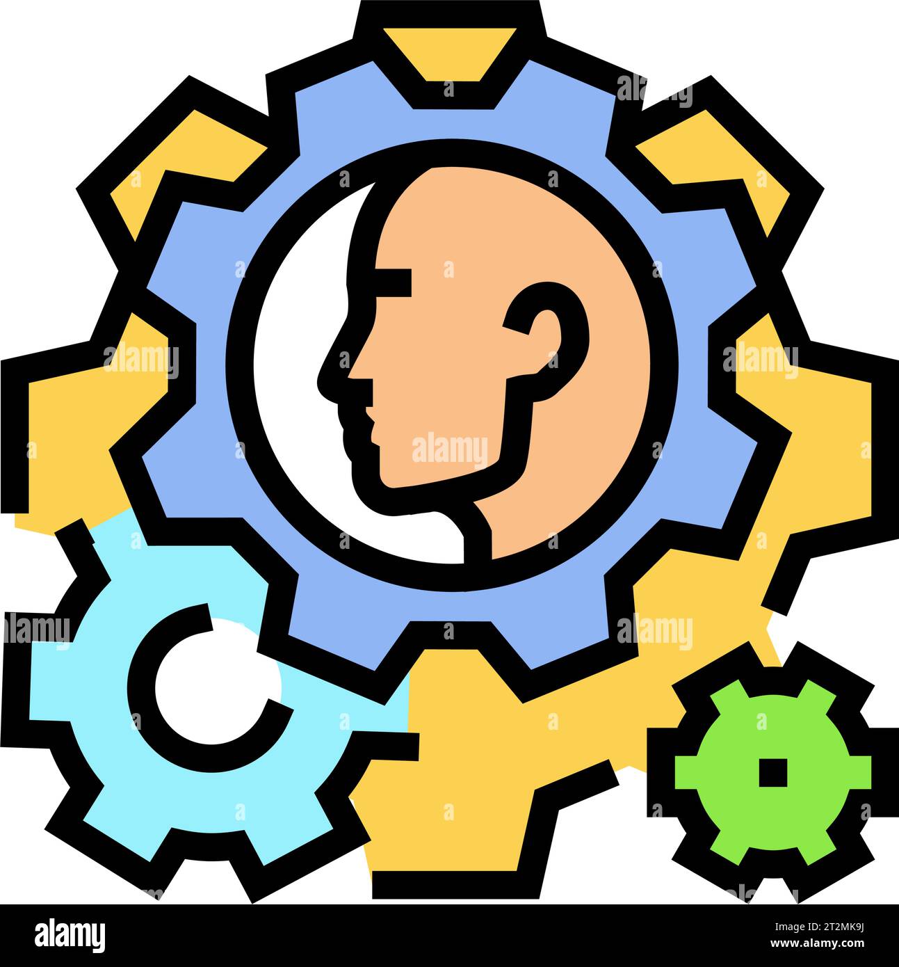 progress gears motivation color icon vector illustration Stock Vector ...
