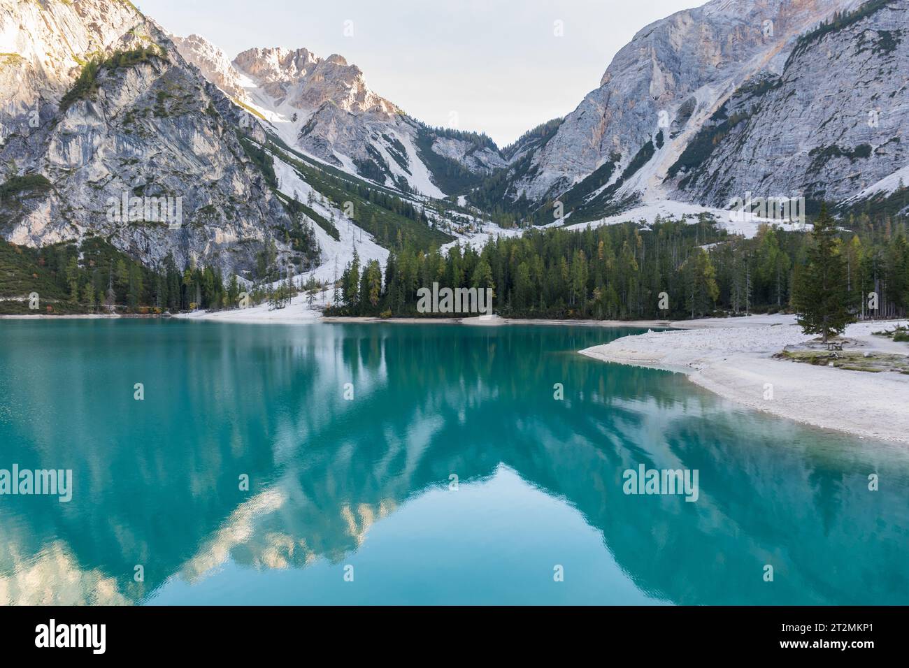 Lago di Braies, Pragser Wildsee, Braies Lake, South Tyrol, Dolomites ...