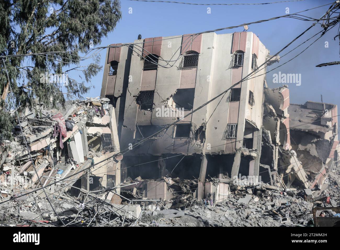 Al Zahra, Palestinian Territories. 20th Oct, 2023. A general view of ...