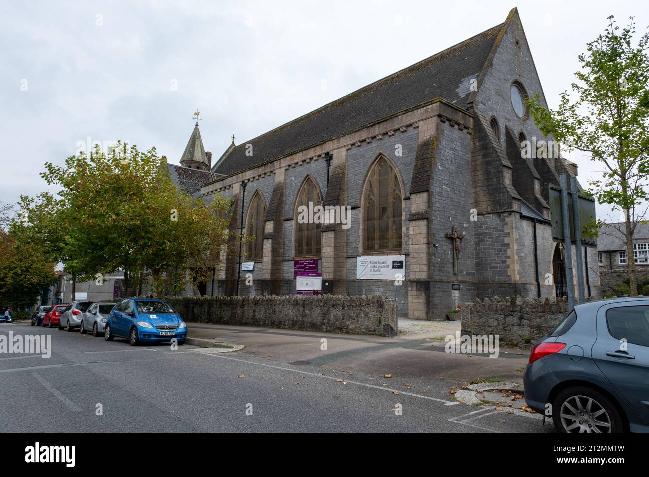 All Saints Church Falmouth, UK Stock Photo - Alamy