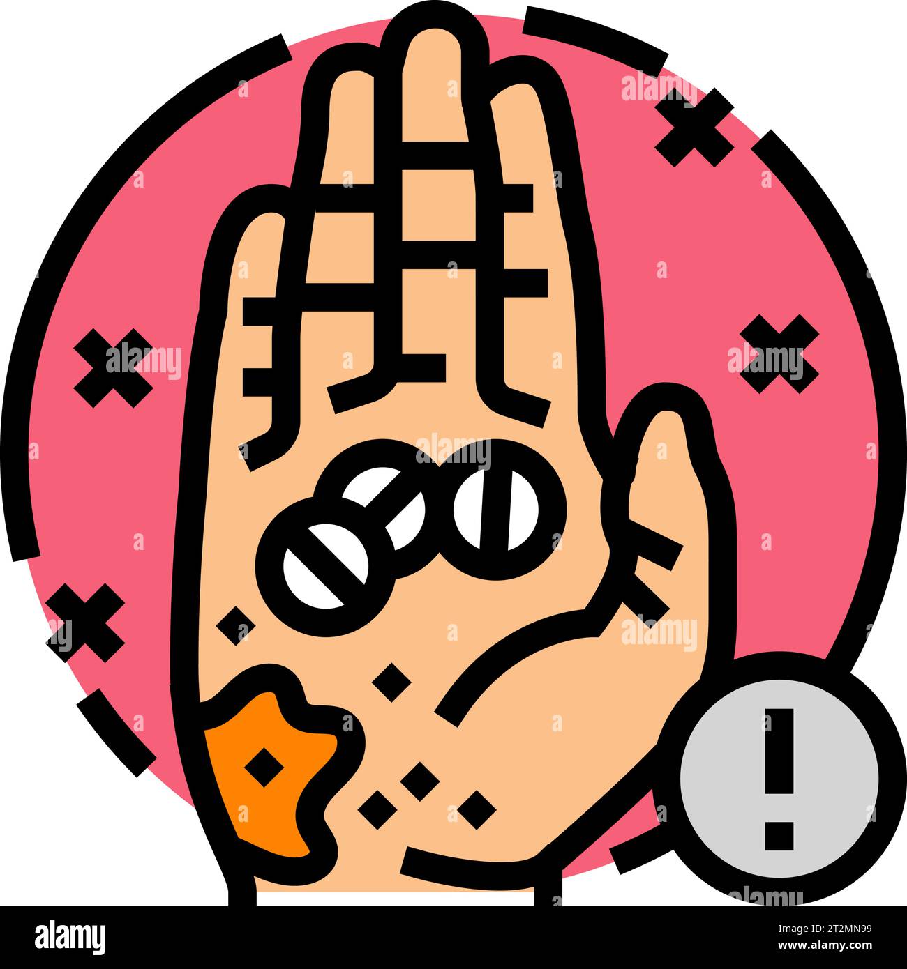 drug allergies pharmacist color icon vector illustration Stock Vector ...