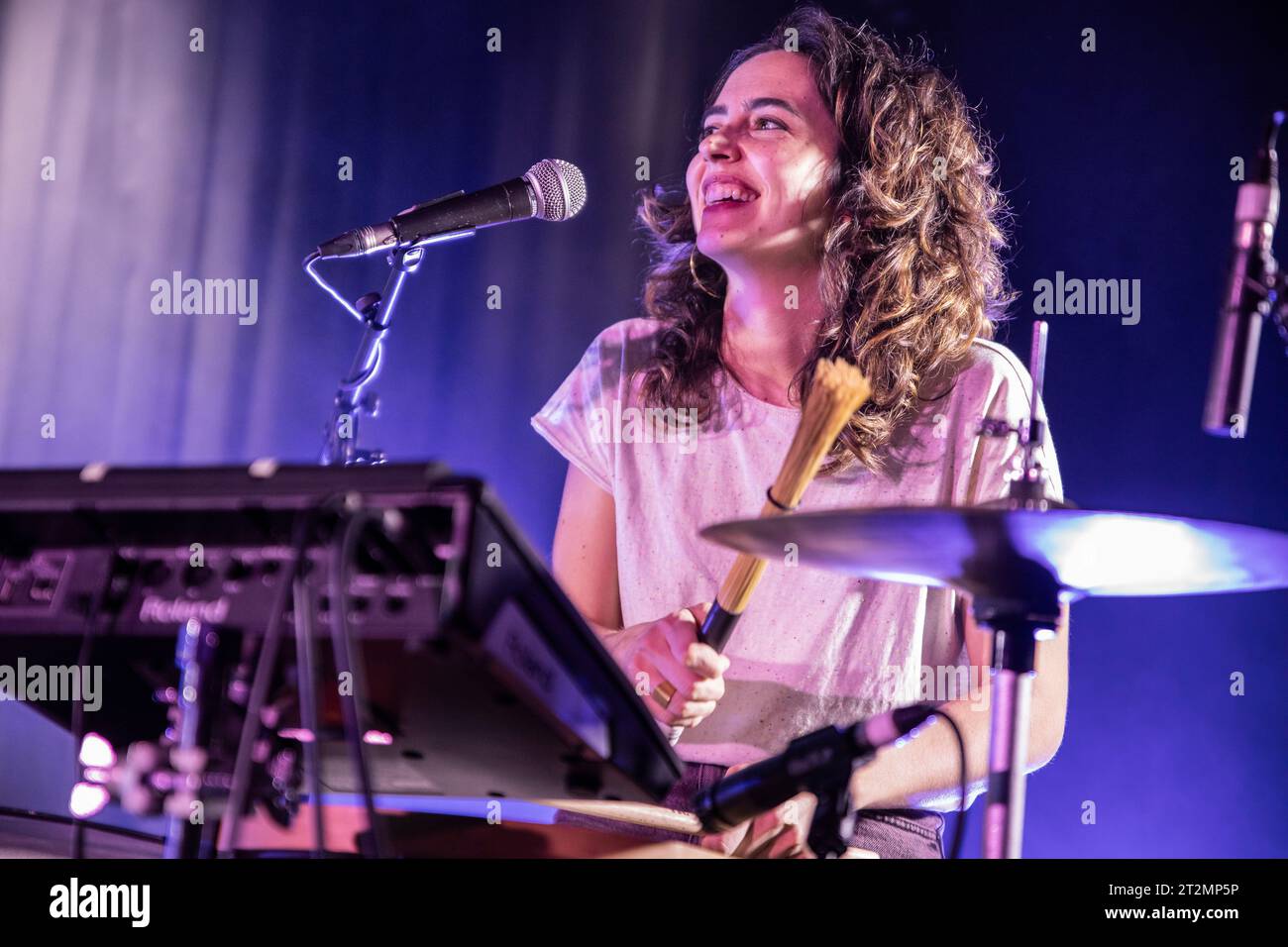 Barcelona, Spain. 2023.10.19. Anna Andreu and Marina Arrufat perform on ...