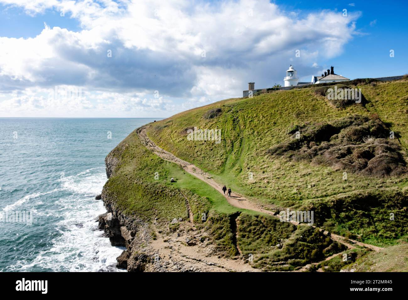 A view along the south west coast path from Durlston Point to Anvil ...