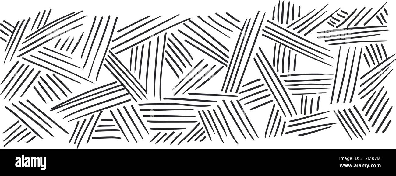 Horizontal pattern, texture, line hand drawn. Hatch drawing pen ink and ...