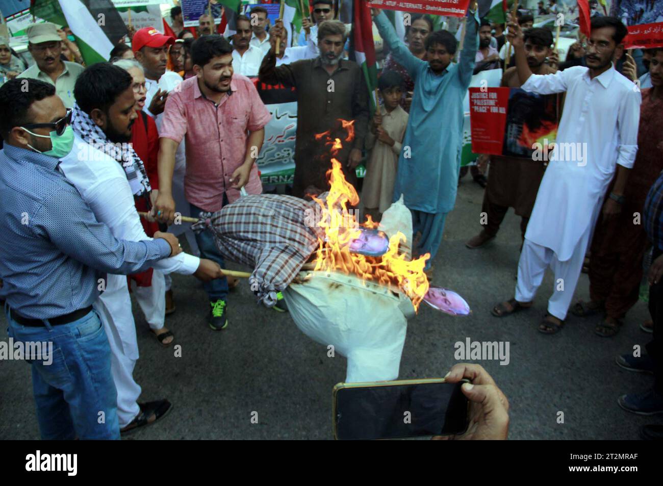 Members of Home Based Women Workers Federation (HBWWF) are holding ...