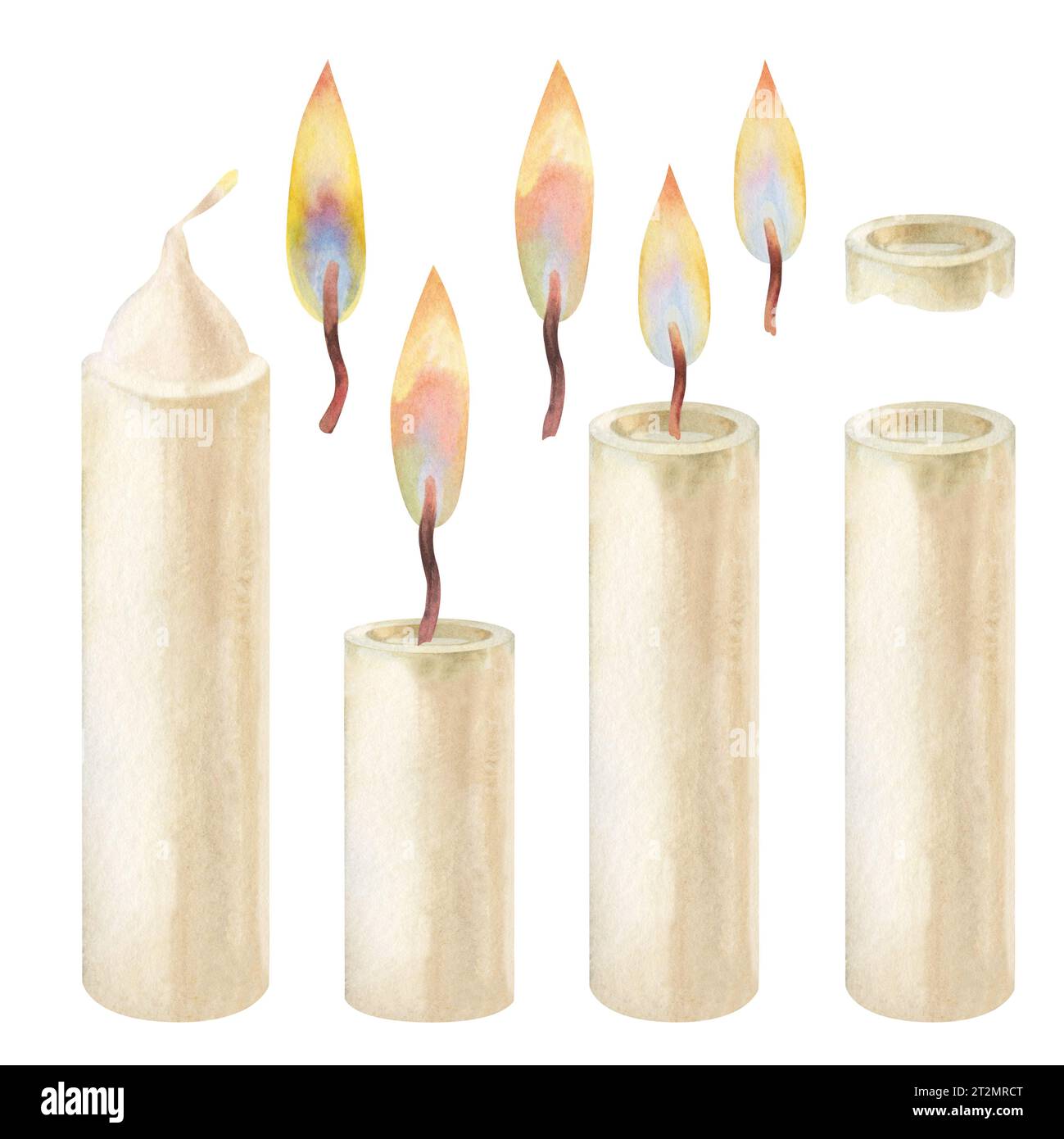 Advent candles drawing Cut Out Stock Images & Pictures - Alamy