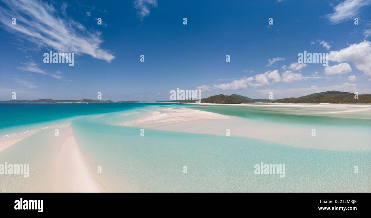 Aerial view beautiful whitehaven beach hi-res stock photography and ...