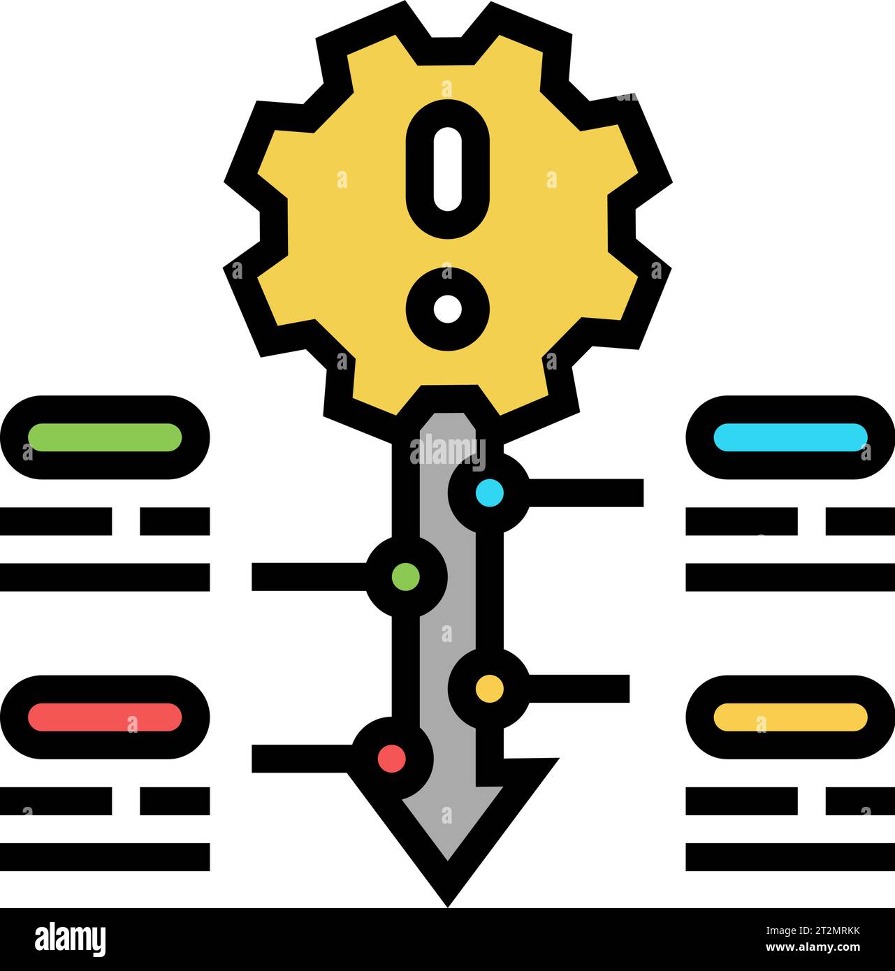 mitigation plan risk color icon vector illustration Stock Vector Image ...