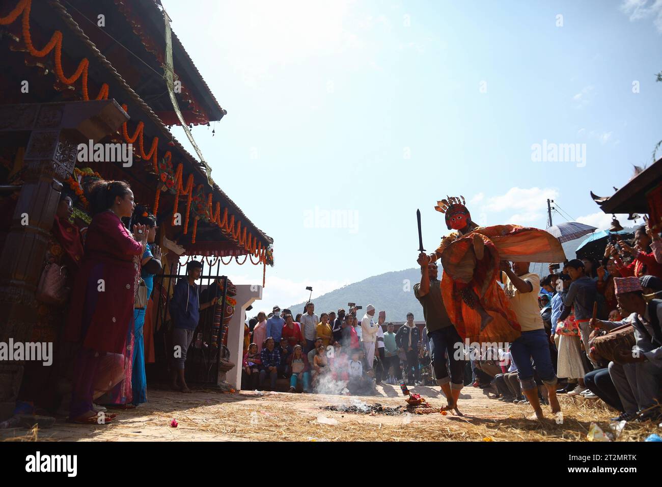 Shikali Jatra in Nepal Nepali Hindu devotees adorned as living deities ...