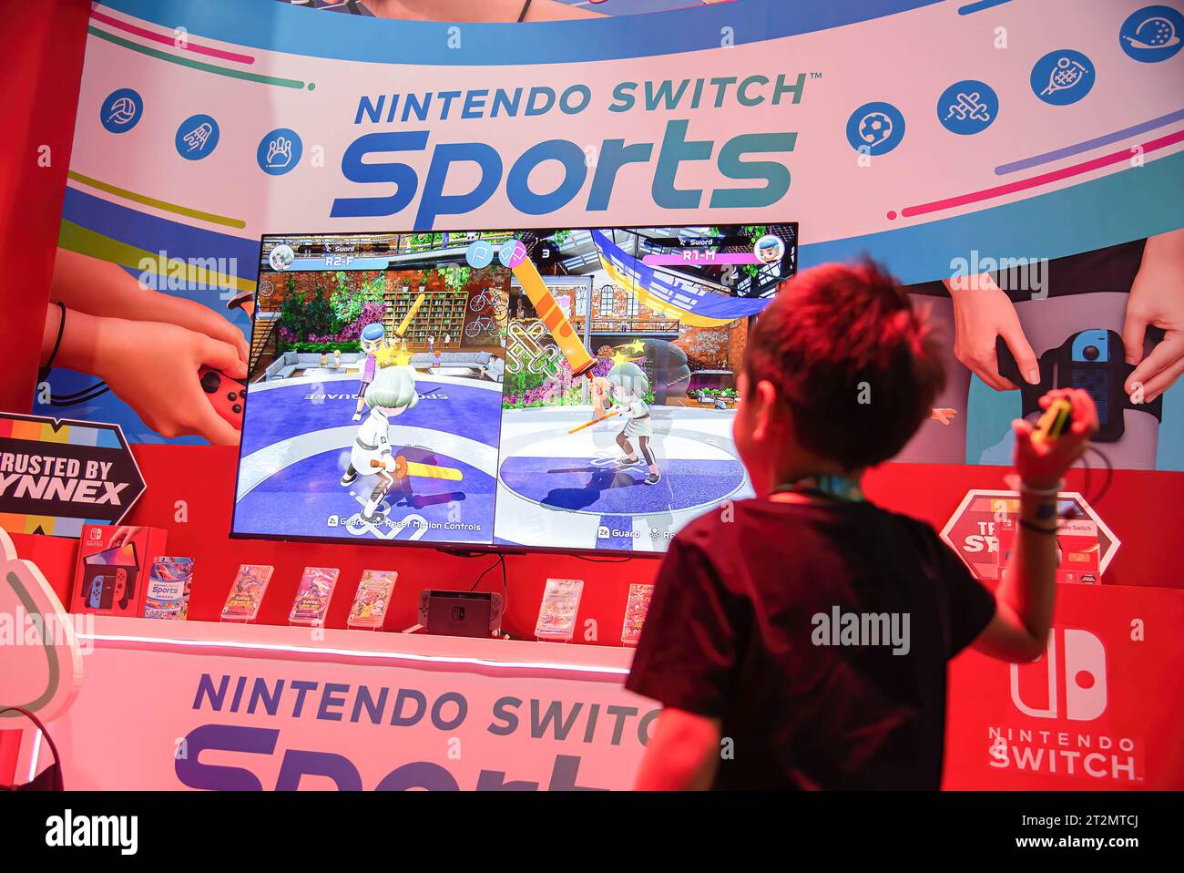 Nintendo switch sport hi-res stock photography and images - Alamy