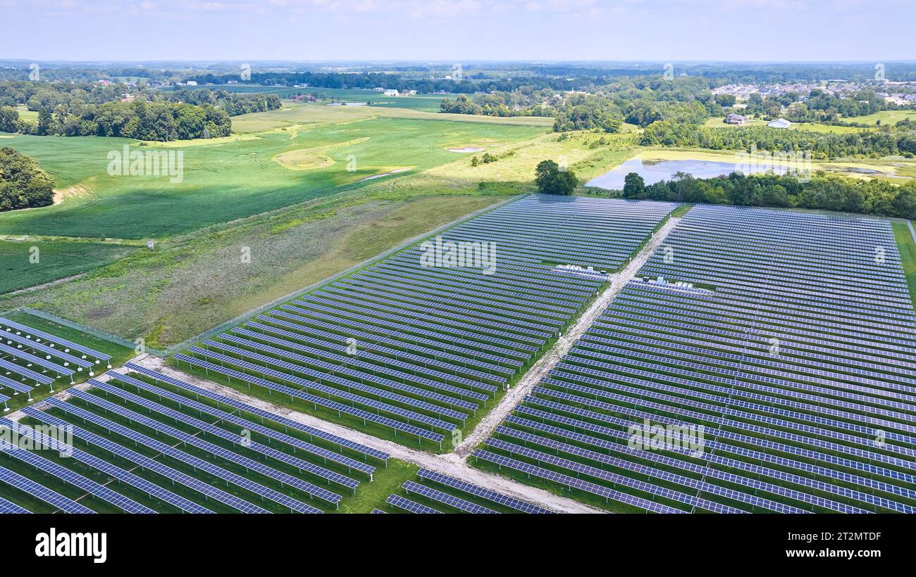 Indiana farmland aerial hi-res stock photography and images - Alamy